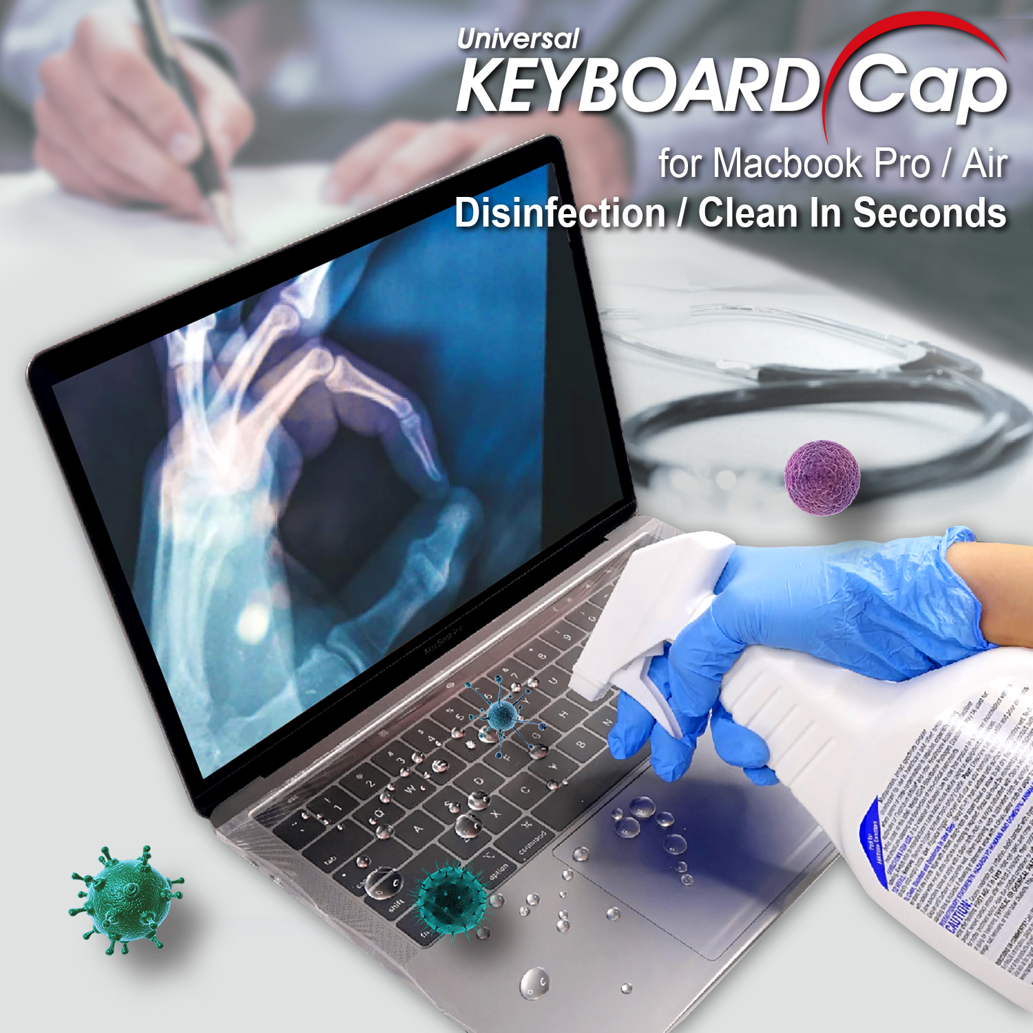 Universal Laptop Keyboard Cap - The Kiss Cover